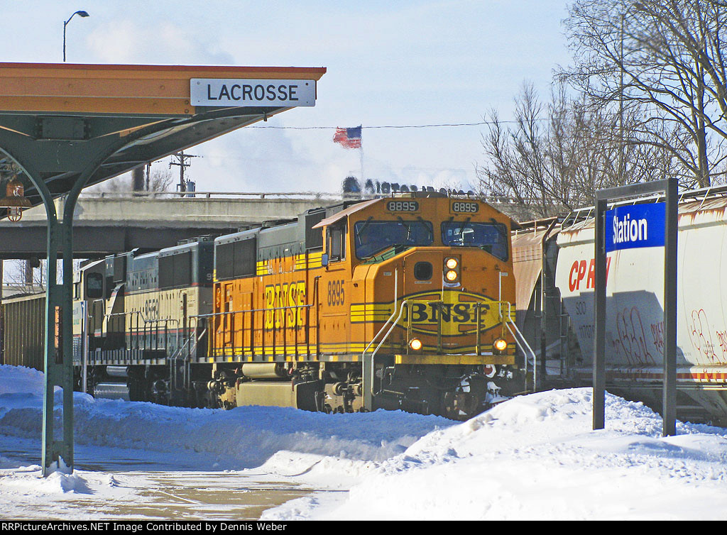 BNSF 8895, CP's Tomah Sub.